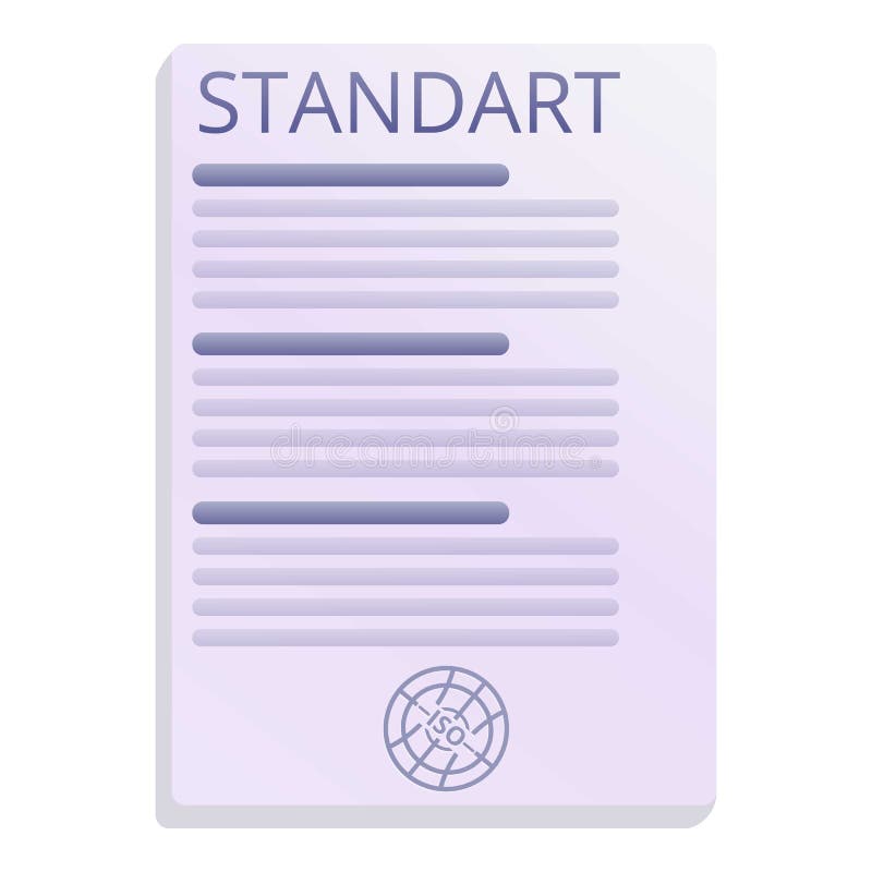 Standard Icon Vector Sign and Symbol Isolated on White Background ...