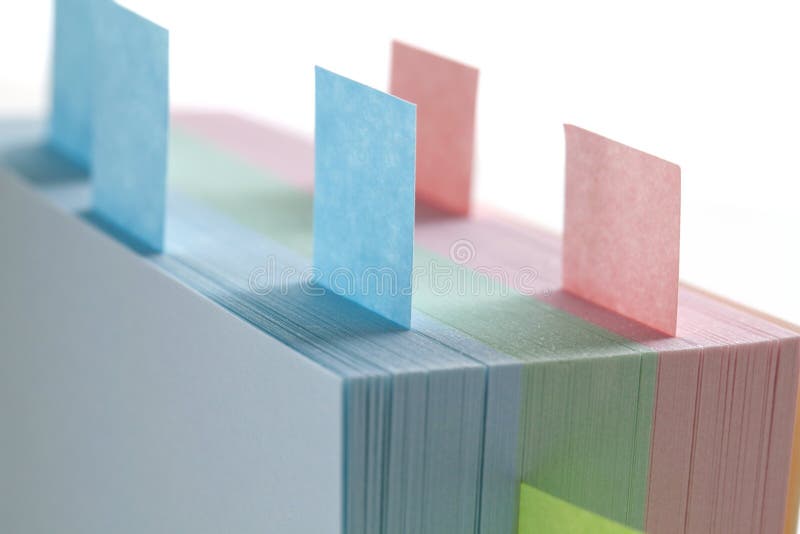 Mark with a sticky note stock image. Image of writing - 165280191