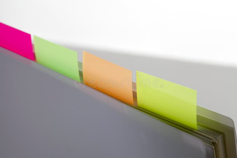 Mark with a sticky note stock image. Image of business - 165280213