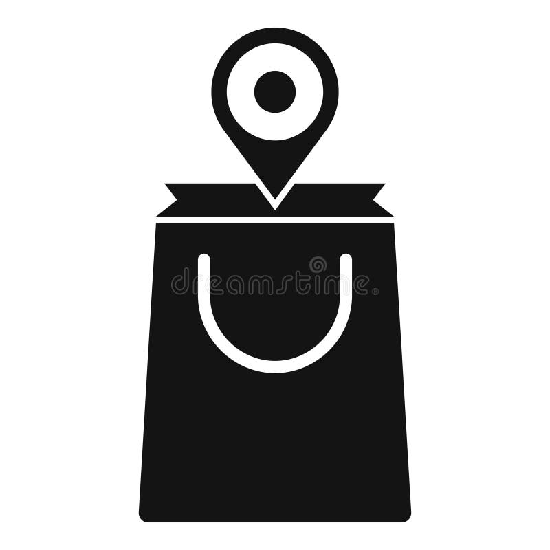 Mark Store Position Icon Simple Vector. Online App Stock Vector ...
