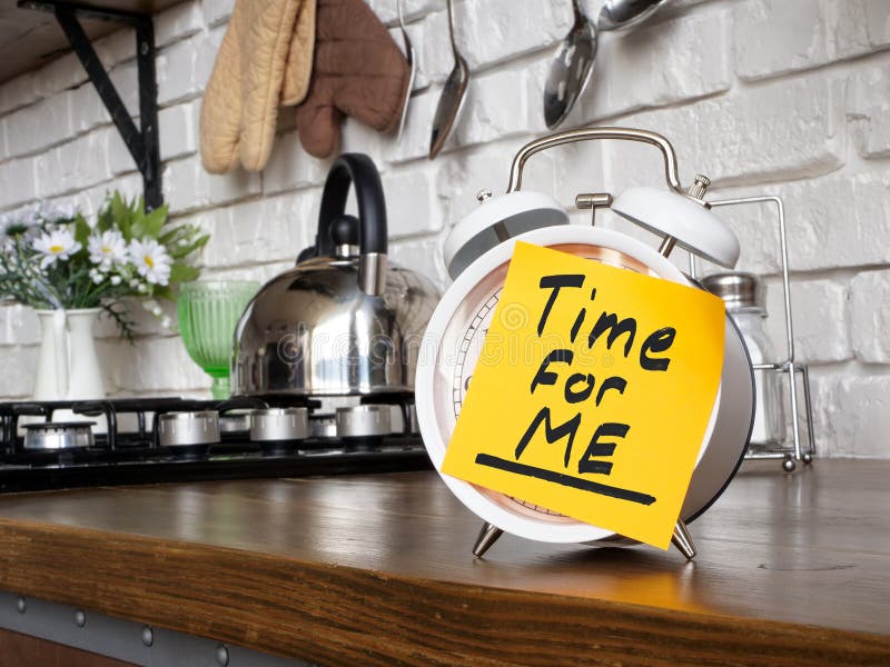 Mark the Time for Me on the White Alarm Clock. Stock Image - Image of ...