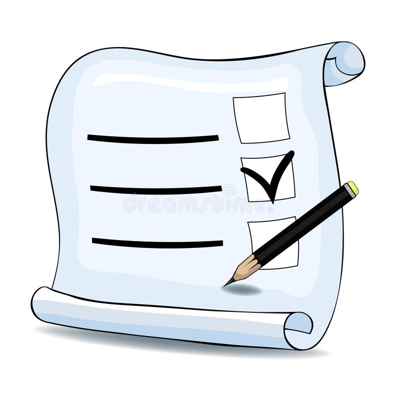 Mark To Select the Answer in the Questionnaire. Vector Illustration ...