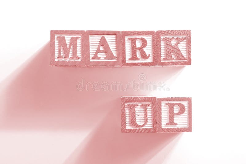 Mark up stock photo. Image of spelling, wooden, bricks - 26390714