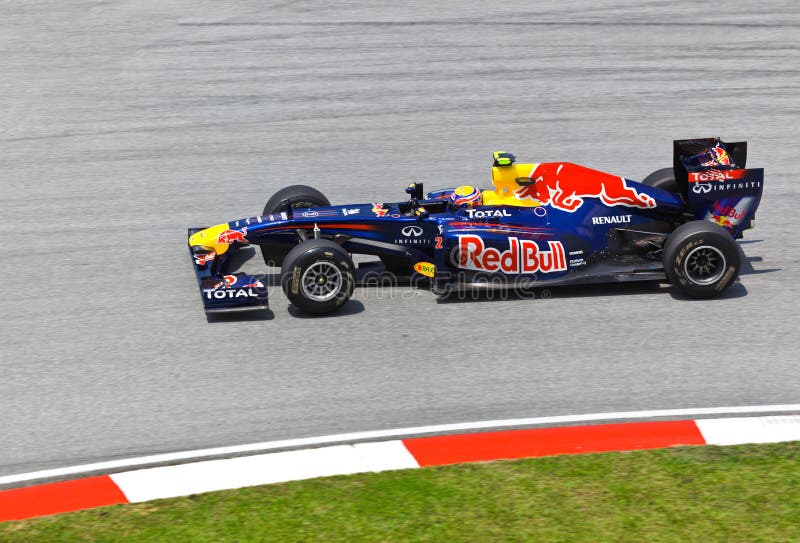 Mark Webber (team Red Bull Racing) Editorial Image - Image of lumpur ...