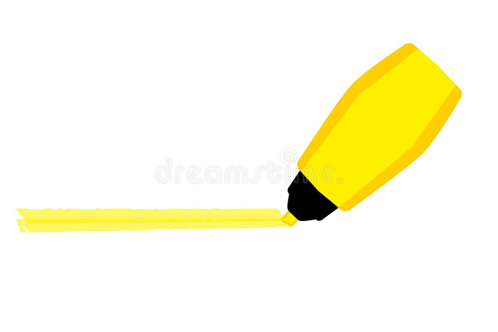 Highlighter Yellow Mark Stock Illustrations – 1,884 Highlighter Yellow ...