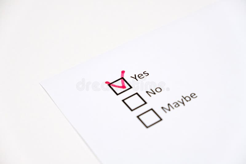 Mark Excellent Checkbox with Red on Checklist on White Paper Stock ...