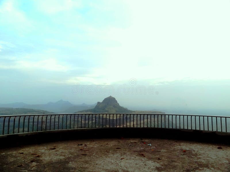 Markandey Fort View from Saptsrungi Temple Stock Photo - Image of fort ...