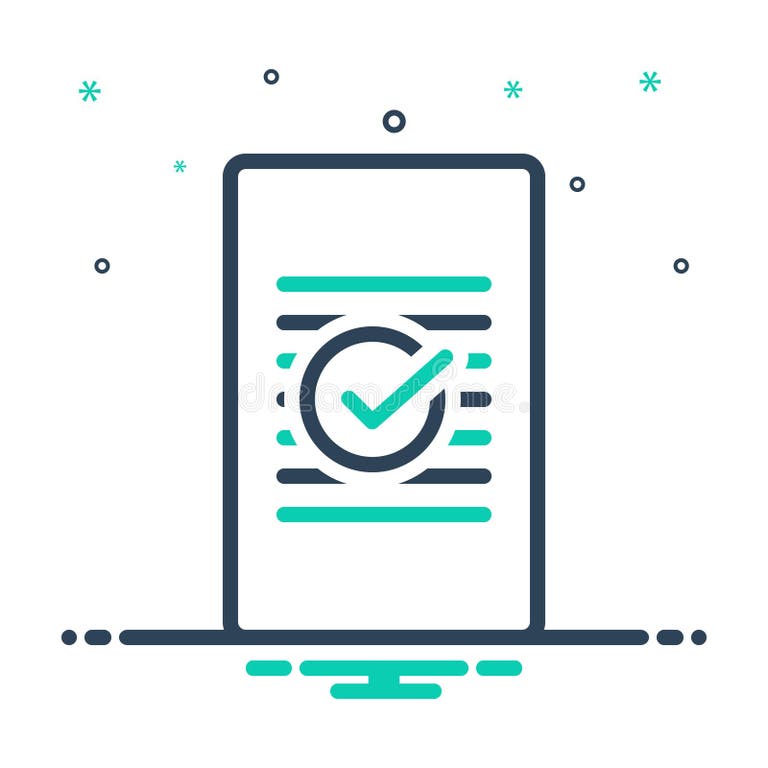 Mix Icon for Marked, Noticeable and Checklist Stock Vector ...