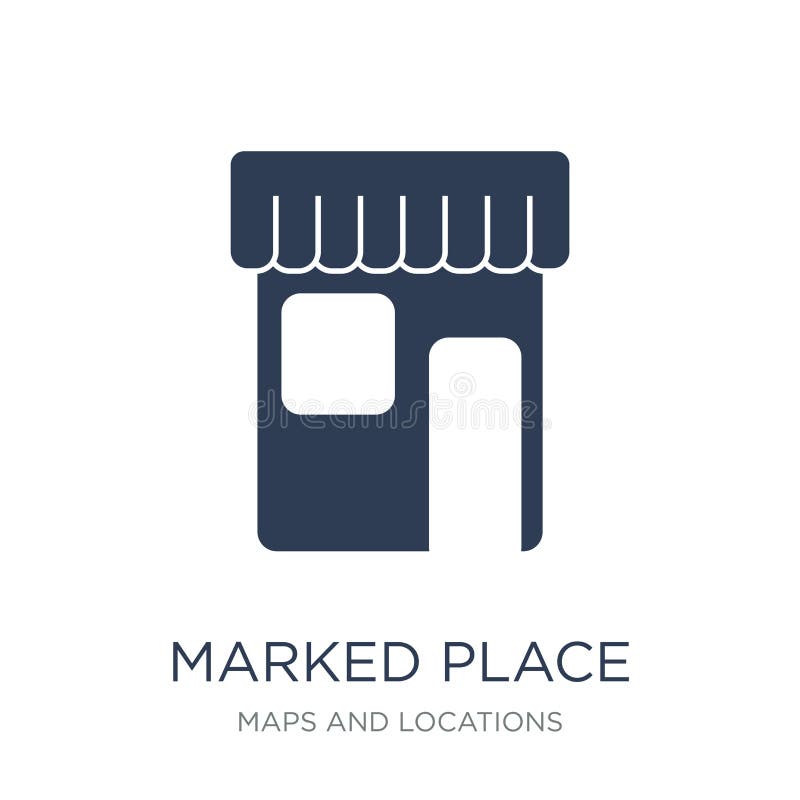Trendy Flat Vector Marked Place Icon Stock Illustrations – 3 Trendy ...