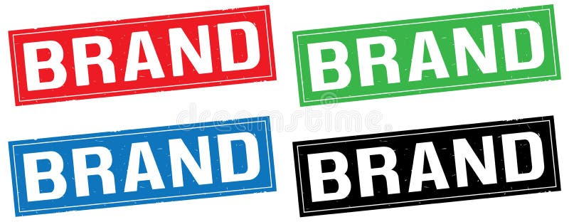 MARKEN-Text, Auf Rechteckstempelzeichen Stock Abbildung - Illustration ...