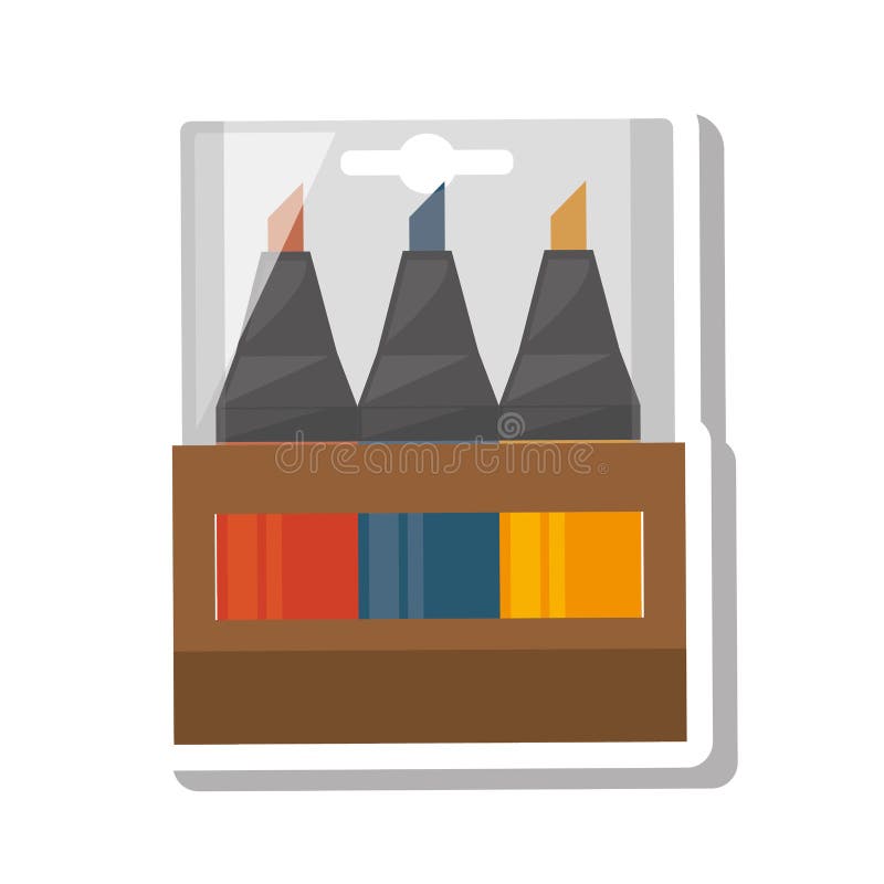 Marker box isolated icon stock vector. Illustration of marker - 79825433