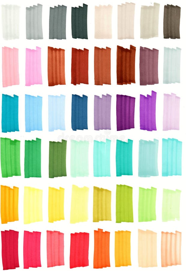 Rainbow color pallet stock illustration. Illustration of gradient - 722163