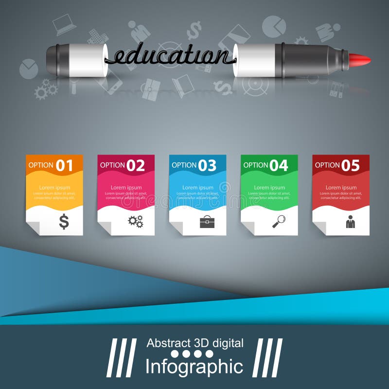 Marker, Education Icon. Business Infographic. Stock Vector ...