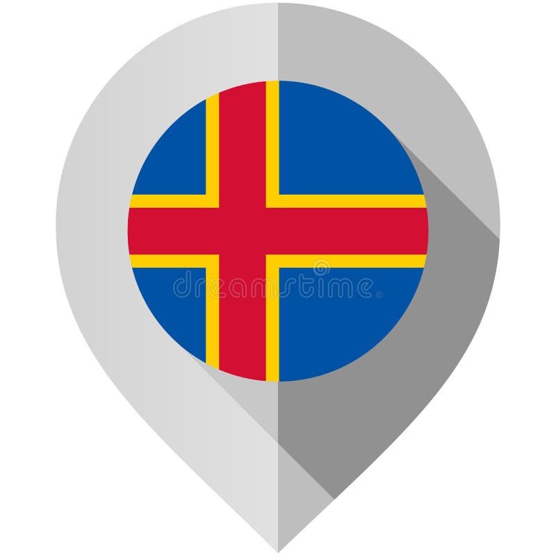 Marker with flag for map stock vector. Illustration of emblem - 102238358