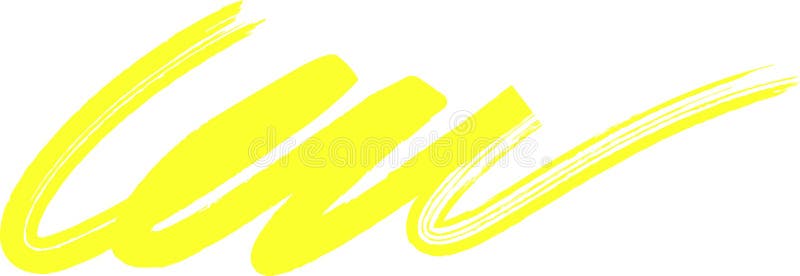 Marker Highlighter Curved Line Stock Vector - Illustration of element ...