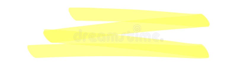 Marker Highlighter Elements. Hand Drawn Shape Line Stock Vector ...