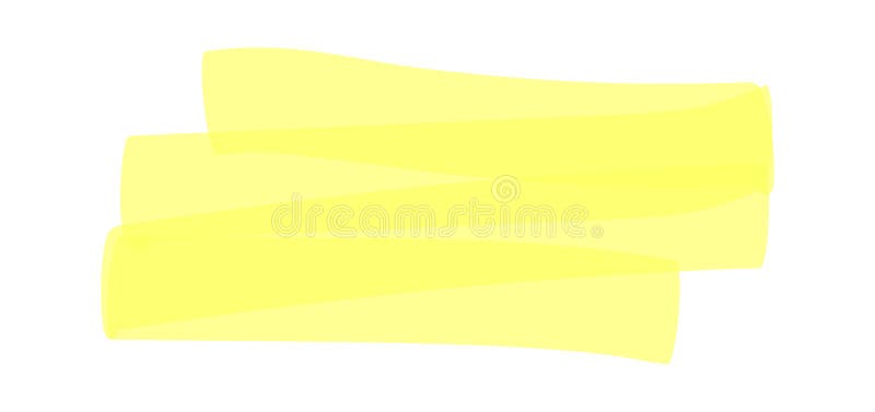 Marker Highlighter Elements. Hand Drawn Shape Line Stock Vector ...