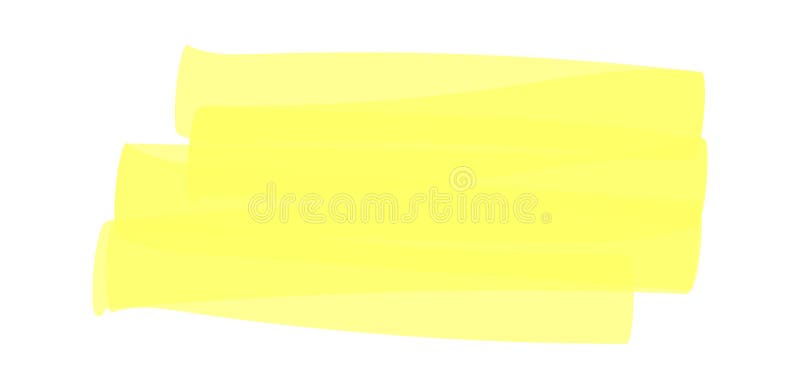 Marker Highlighter Elements. Hand Drawn Shape Line Stock Vector ...