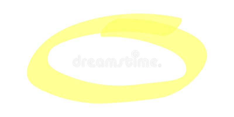 Marker Highlighter Elements. Hand Drawn Shape Line Stock Vector ...