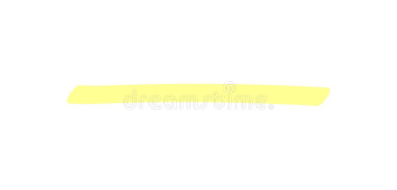 Marker Highlighter Elements. Hand Drawn Shape Line Stock Image - Image ...