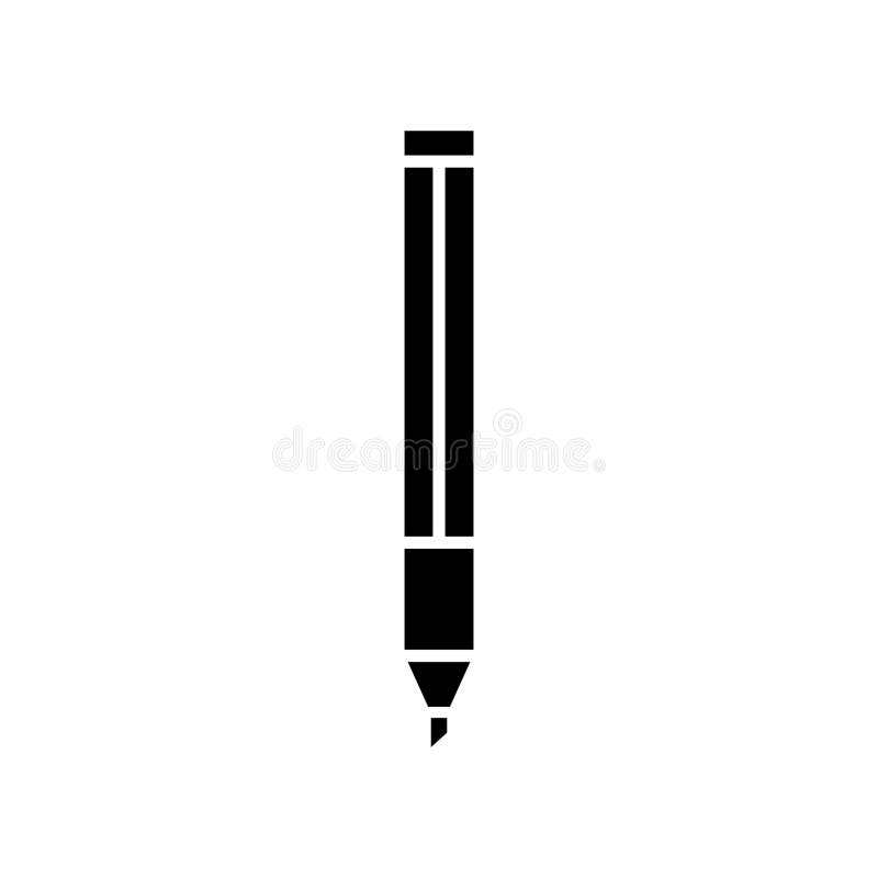 Marker Icon Set. Office Highlighter Pen Vector Symbol. Important Notes ...