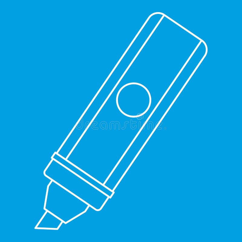 Permanent Marker Icon Simple Style Stock Illustrations – 184 Permanent ...