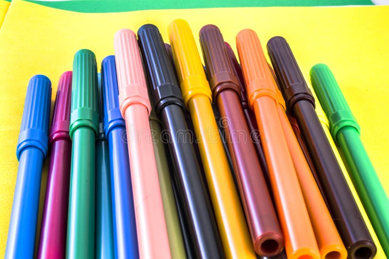 Marker Pile stock photo. Image of children, provisions - 30916122