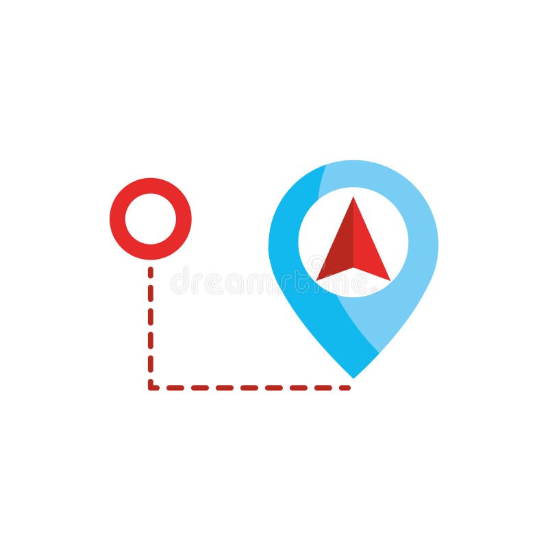 Marker Pin Location Gps Map and Navigation Stock Vector - Illustration ...