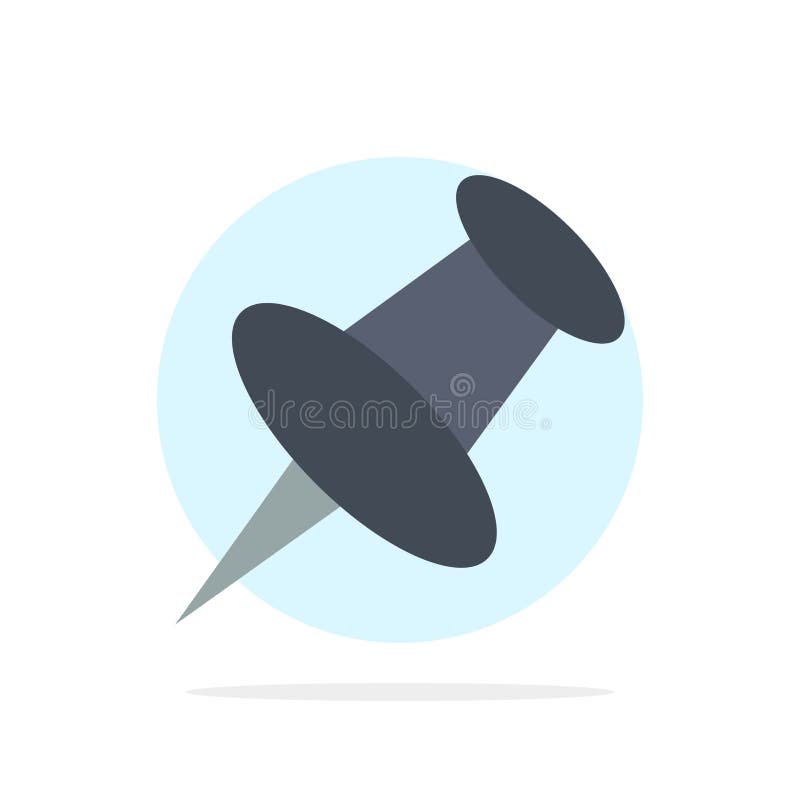 Marker, Pin, Mark Abstract Circle Background Flat Color Icon Stock ...