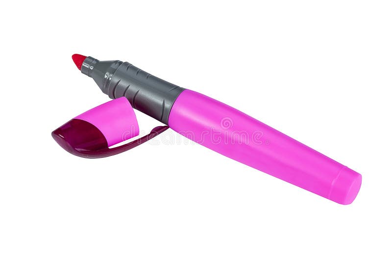 Marker Pink colour stock image. Image of bright, marker - 83701015