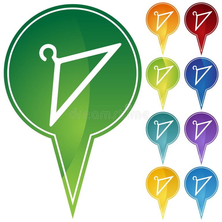 Marker Points - Hanger stock vector. Illustration of metal - 10255545