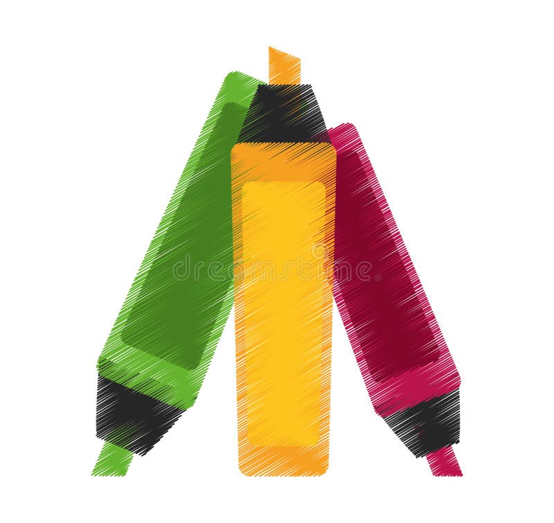 Marker of School Concept Design Stock Vector - Illustration of training ...