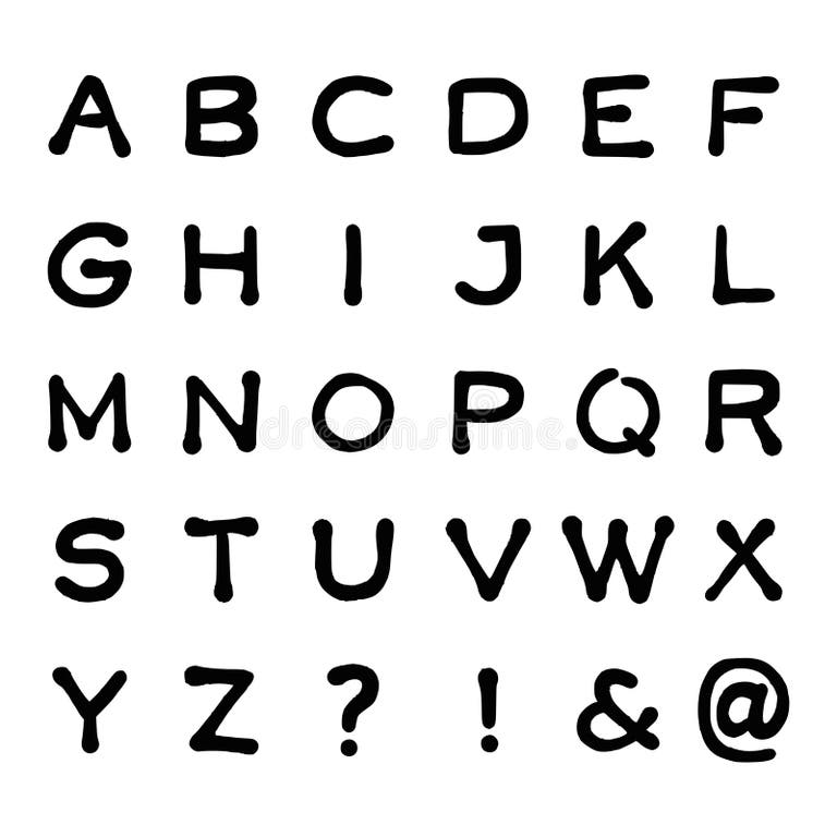 Marker Letters Stock Illustrations – 3,028 Marker Letters Stock ...