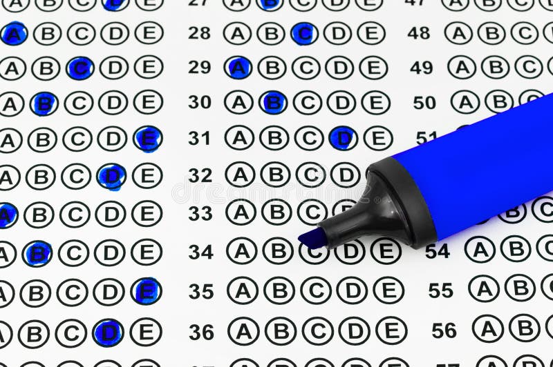 Marker and test stock photo. Image of option, blue, chart - 23974716