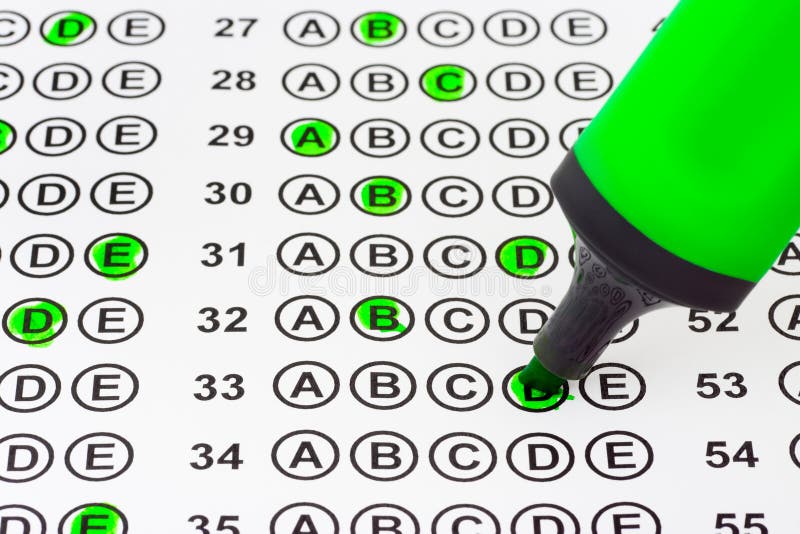 Exam Test , 100 Score stock image. Image of percent, card - 29766887