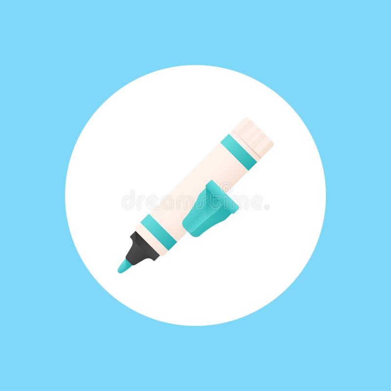 Marker Vector Icon Sign Symbol Stock Vector - Illustration of pictogram ...