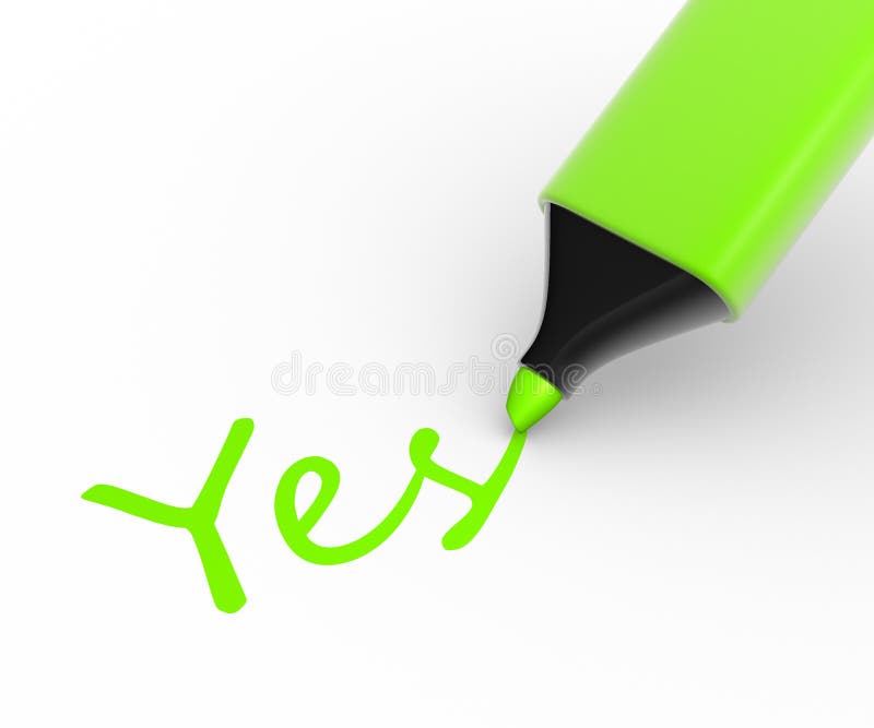 Yes stock illustration. Illustration of choice, alternative - 29783672