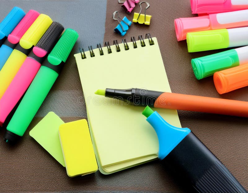 Marker and Writing Tools Featuring Elements Like Pens, Highlighters ...