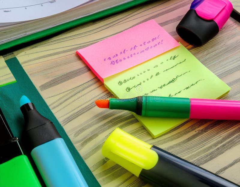Marker and Writing Tools Featuring Elements Like Pens, Highlighters ...
