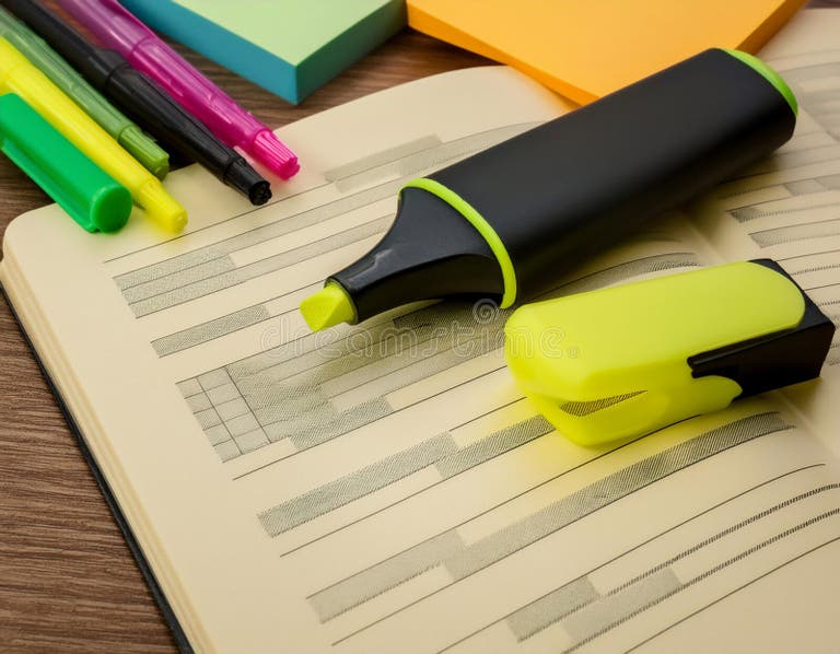 Marker and Writing Tools Featuring Elements Like Pens, Highlighters ...