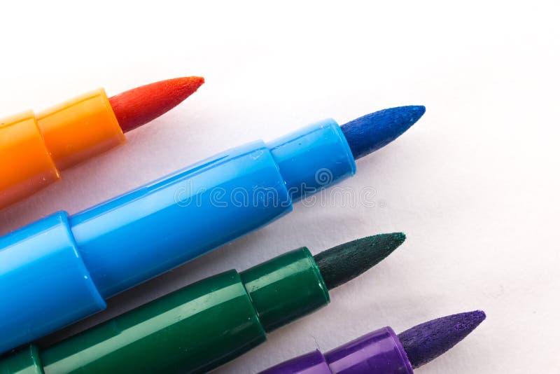 Markers closeup stock image. Image of graphic, background - 70326985