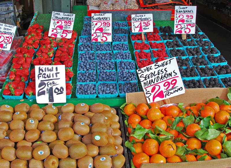The Market stock image. Image of blueberries, stand, fresh - 8416435