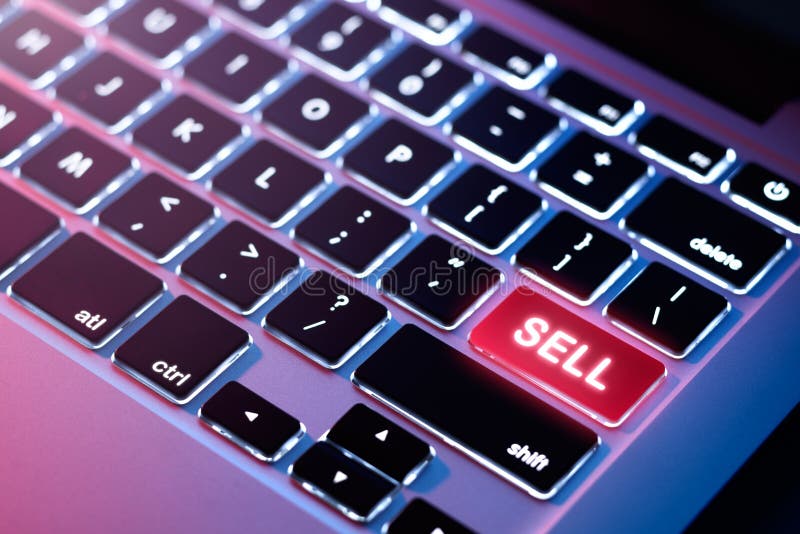 Pc Keyboard and Buy Sell Buttons Stock Photo - Image of digital ...