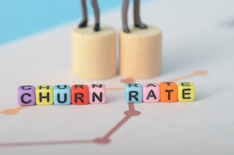Market Analysis: Churn Rate Depicted with Beads and Graph ...