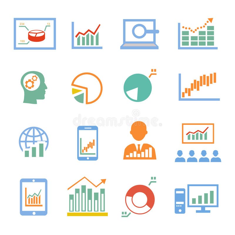 Market analysis logos stock vector. Illustration of inspect - 99109062