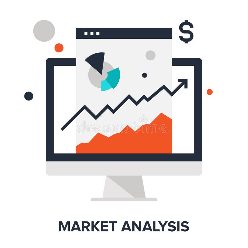 Market analysis logos stock vector. Illustration of inspect - 99109062