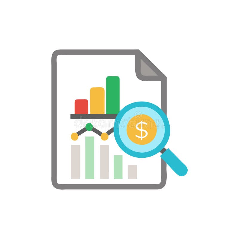 Market Analysis Icon for Research Stock Image - Illustration of graphic ...