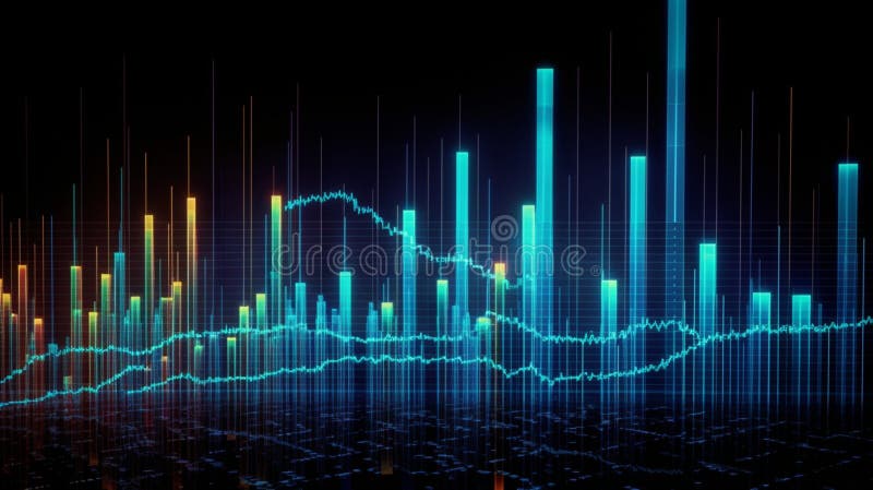 Market Analysis Tools, Candlestick Graph and Bar Chart for Investments ...