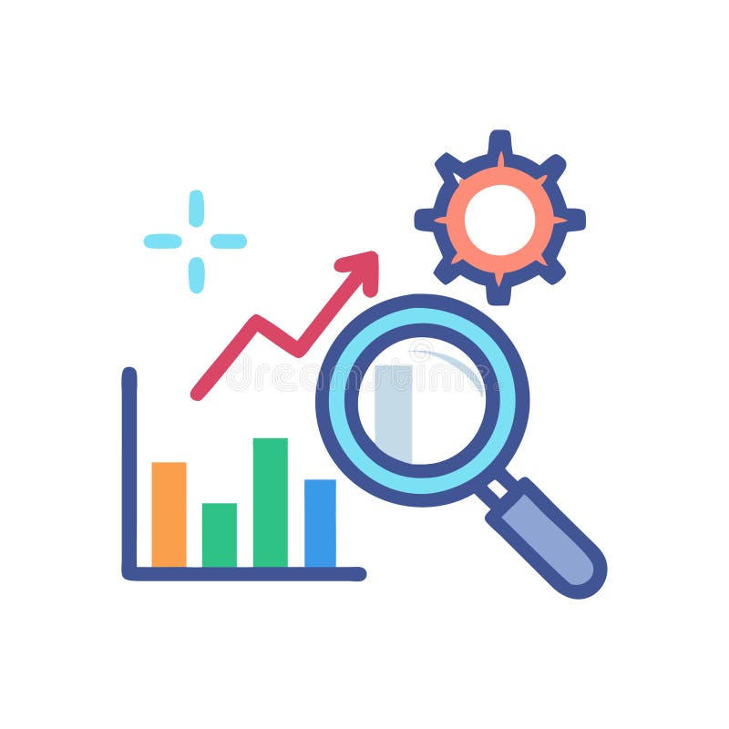 Market Analysis Tools and Techniques Icon Stock Vector - Illustration ...