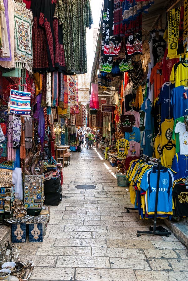 Market in Arab Quarter, Jerusalem Editorial Stock Photo - Image of ...
